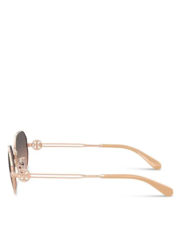 Tory Burch Oval Sunglasses - Rose Gold