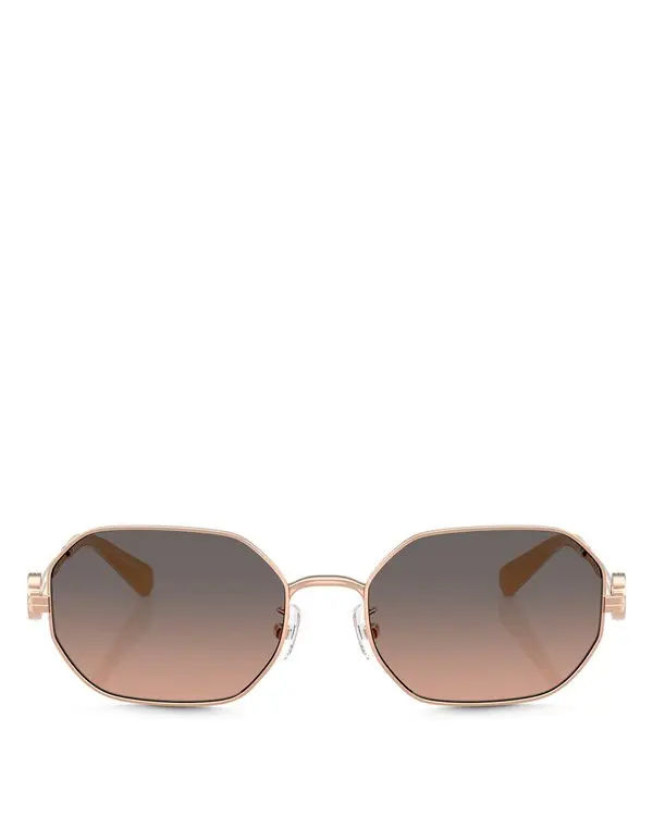 Tory Burch Oval Sunglasses - Rose Gold