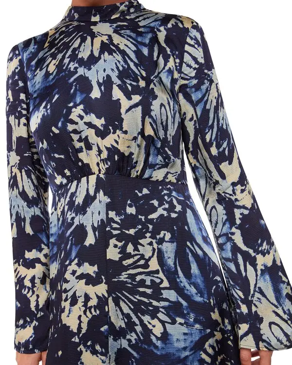 Whistles Dazzled Floral Satin Dress