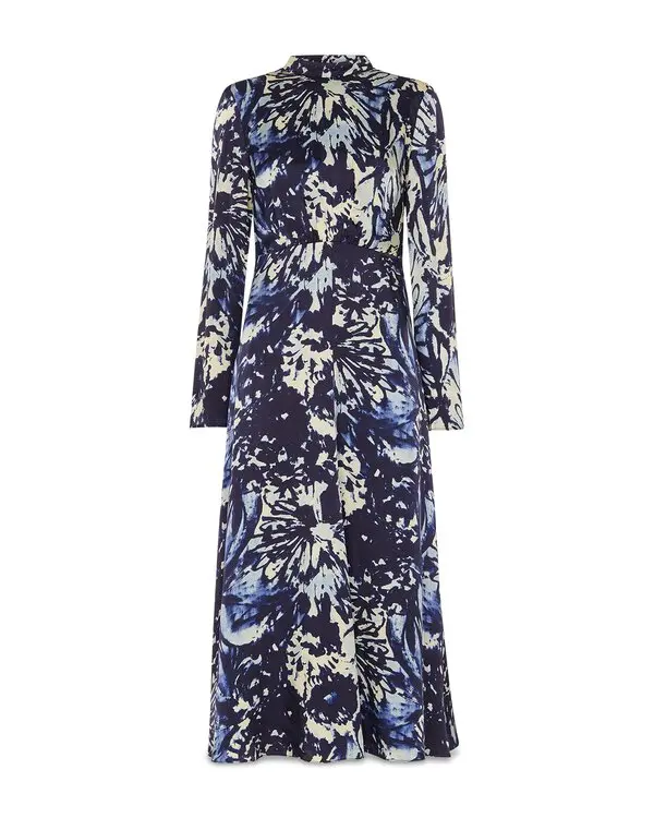 Whistles Dazzled Floral Satin Dress