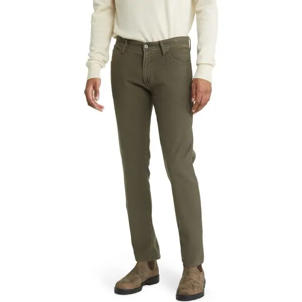 THE NORMAL BRAND Comfort Terry Tailored Fit Pants - Dusty Olive