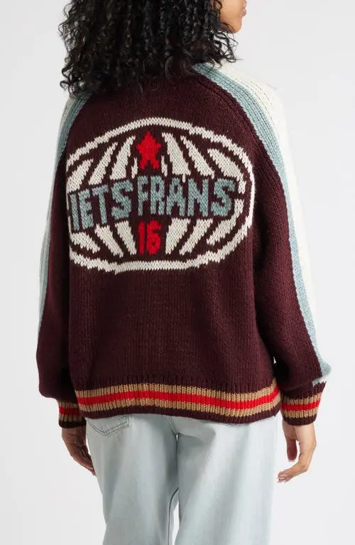 Sweatshirt Iets Frans Cardigan Iets Frans Varsity Chunky Zip-Up