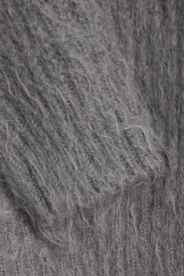 John Elliott Brushed Ribbed-knit Sweater