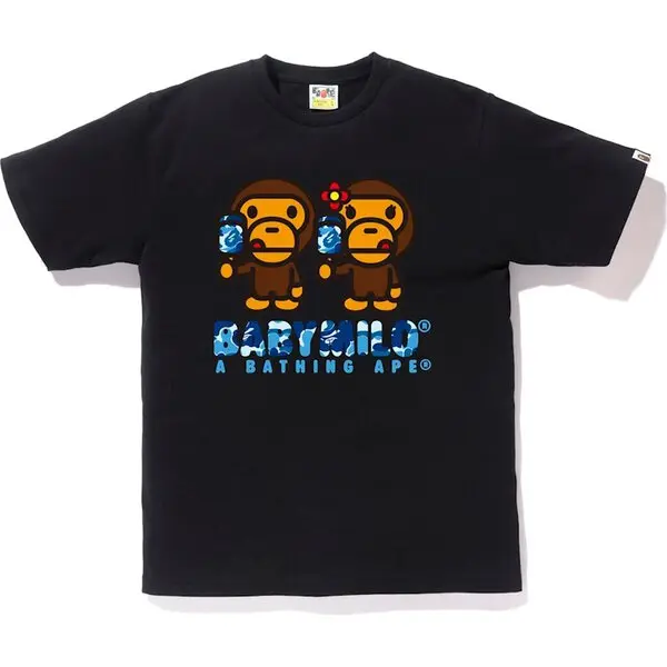 A BATHING APE Abc Milo Ice Pop Summer Tee Shirt - Black/blue