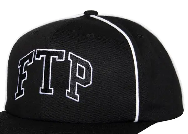 FTP Arch Logo 6 Panel Cap - Black
