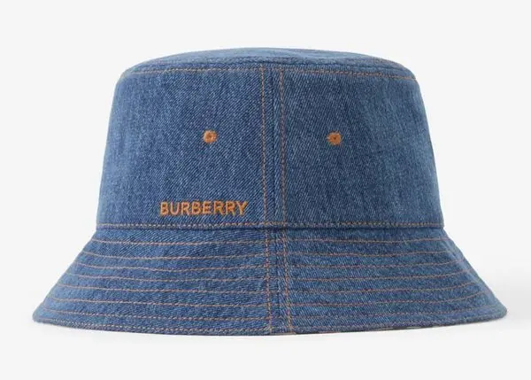 Burberry Denim Bucket Hat - Blue