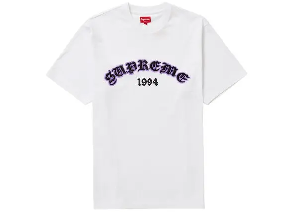 Supreme Old English Glow Short Sleeve Top - White