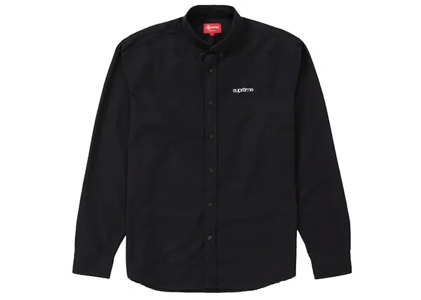 Supreme Oxford Shirt - Black | Editorialist