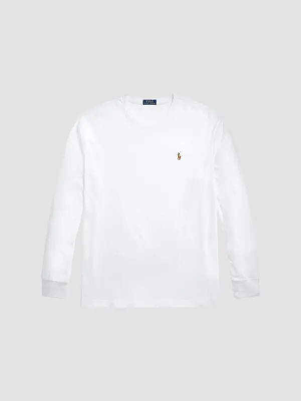 Polo Ralph Lauren Pima Cotton Long-sleeve Shirt - White