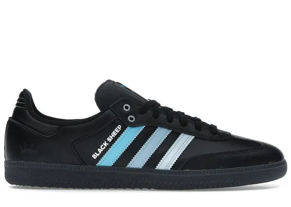 Adidas Samba Adv Charlotte Fc Black Sheep Sneakers - Core Black/cloud White/ice Blue