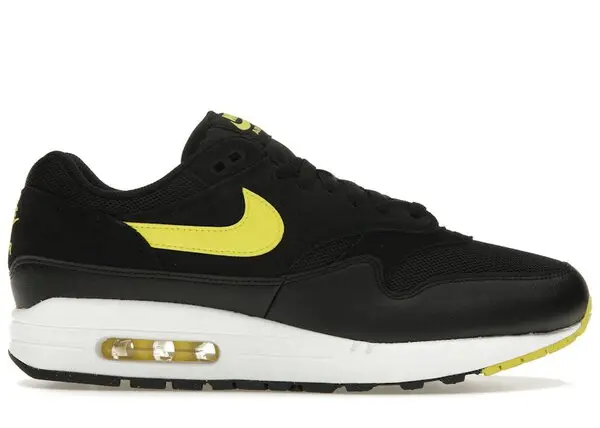 Nike Air Max 1 Essential Sneakers - Black/opti Yellow/summit White