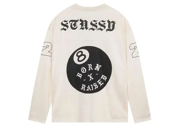StÜssy Born X Raised Football Jersey