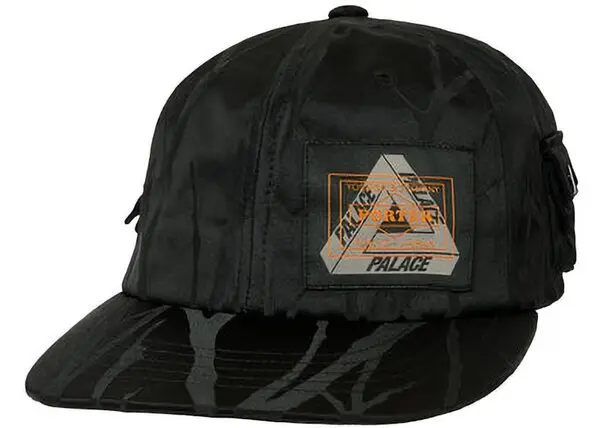 PALACE X Porter Pocket 6panel Cap - Black/jacquard