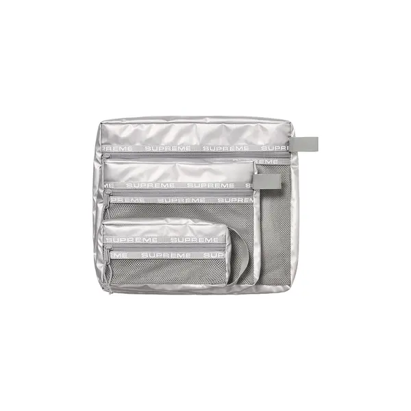 Supreme Organizer Pouch Set - Silver