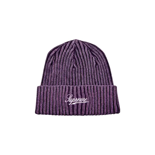 Supreme Bleached Rib Beanie - Purple