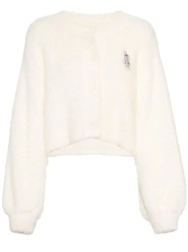 MUSIUM DIV. Embroidered Cardigan - Neutrals
