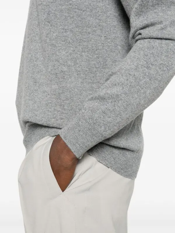 Fedeli Mélange-effect Sweater - Grey