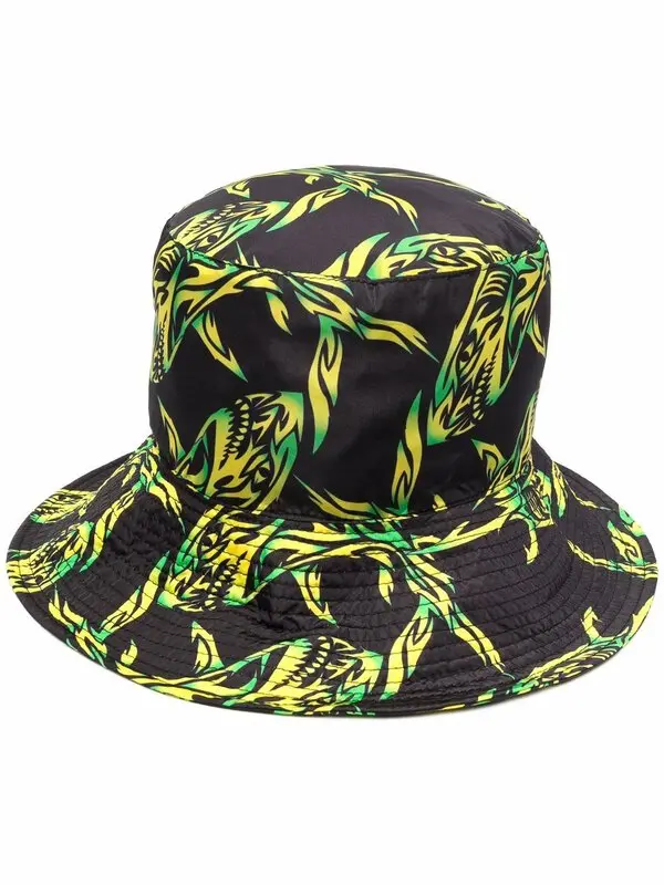 MSGM Abstract-print Bucket Hat - Black