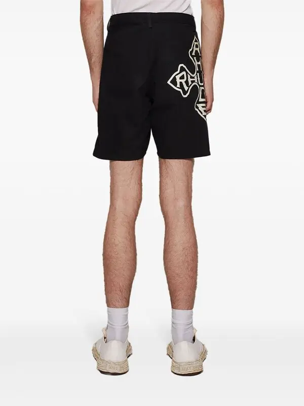 Rhude Cross-logo Twill Shorts