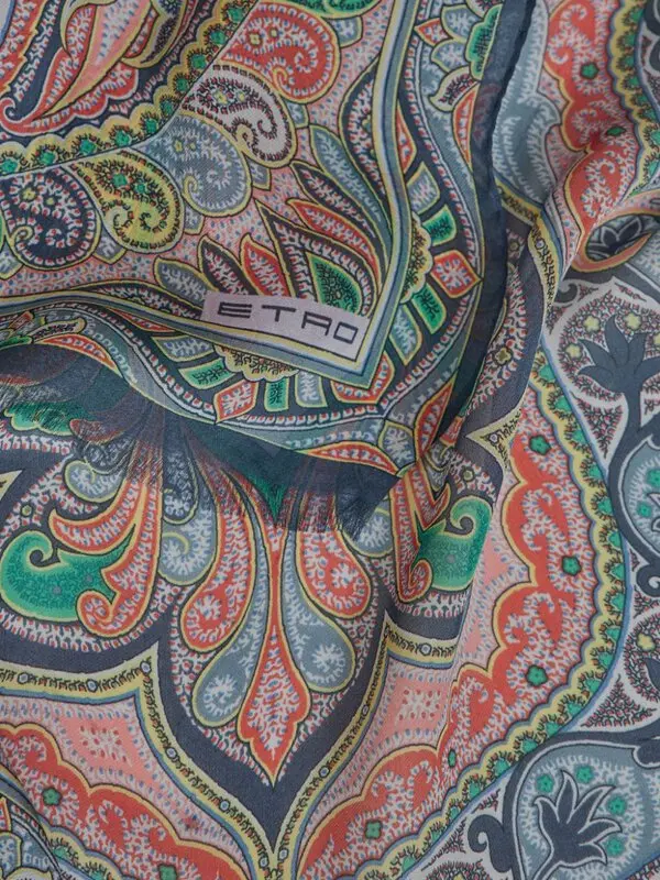 Etro Silk Scarf - Blue