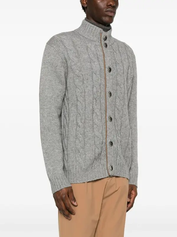 Herno Cable-knit Cardigan