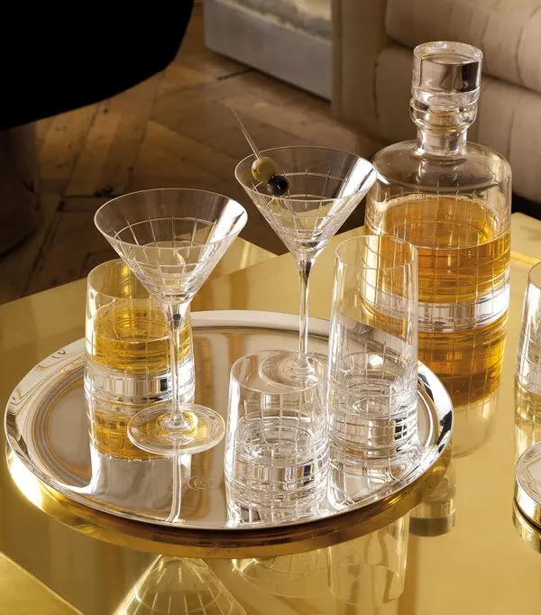 Christofle Crystal Old Fashioned Tumblers - Silver