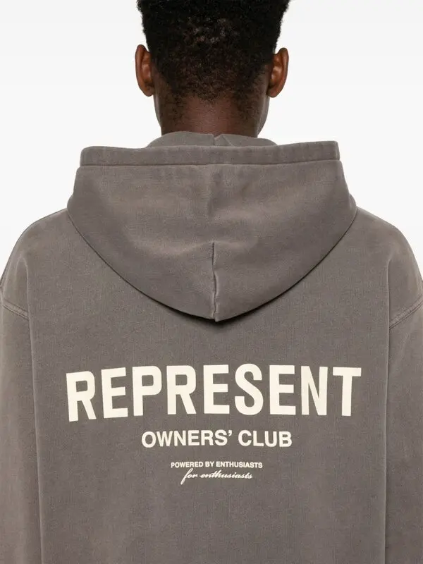 REPRESENT Logo-print Hoodie