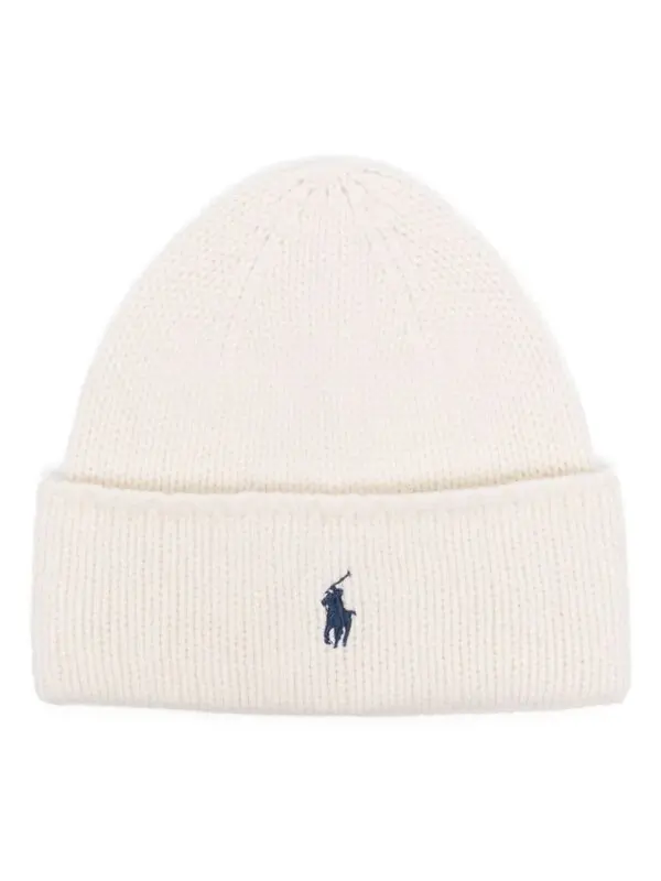 Polo Ralph Lauren Pony-embroidered Beanie - Neutrals