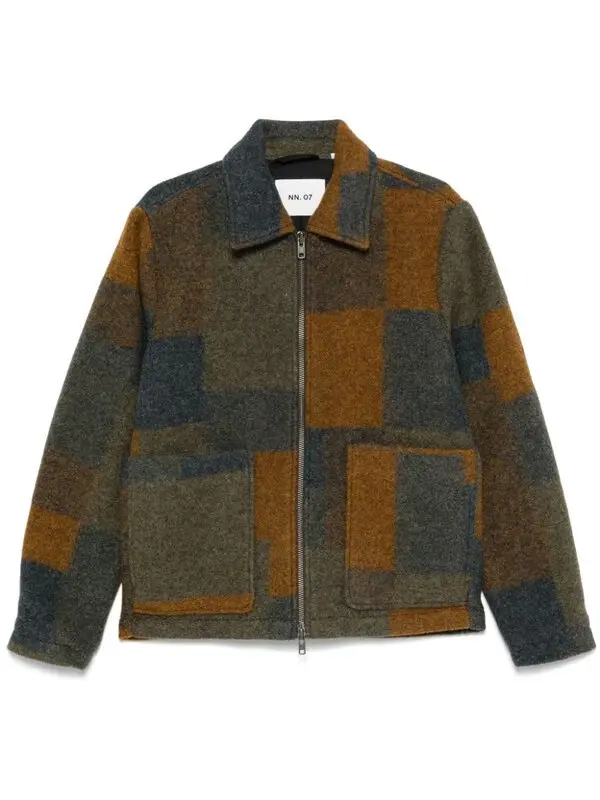 Nn07 Gael Bomber Jacket - Brown