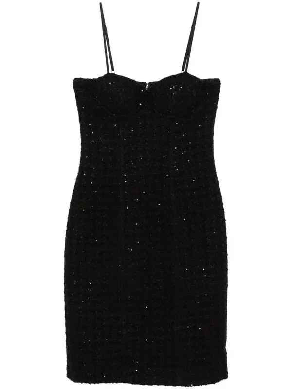 ROTATE BY BIRGER CHRISTENSEN Sequin-embellished Bouclé Midi Dress