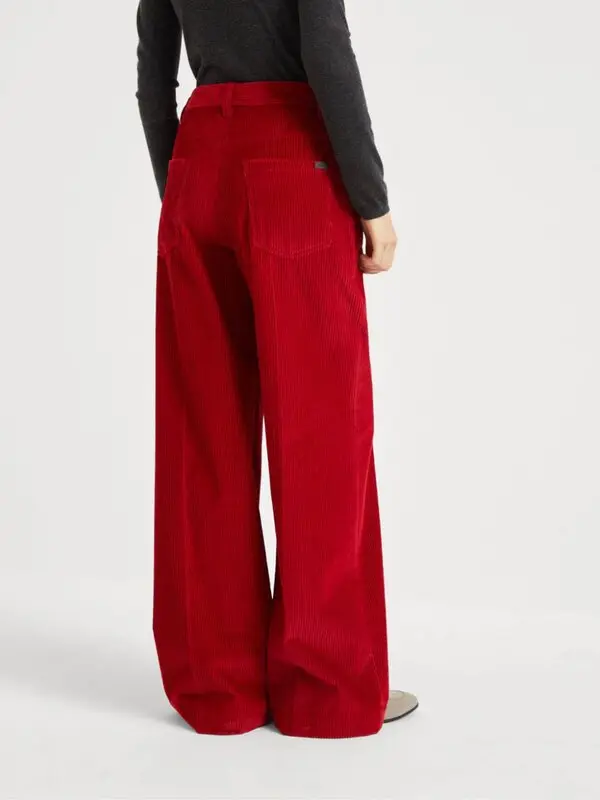 Brunello Cucinelli Corduroy Wide-leg Trousers