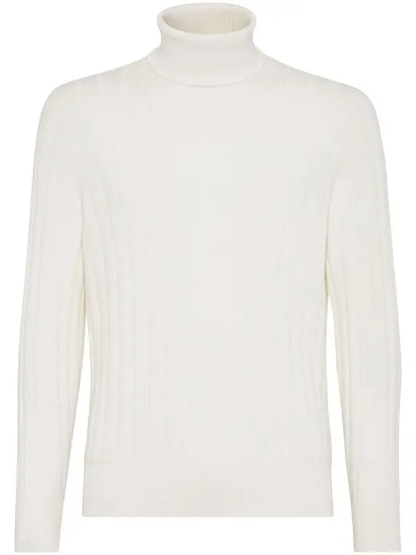 Brunello Cucinelli Cashmere Jumper - White