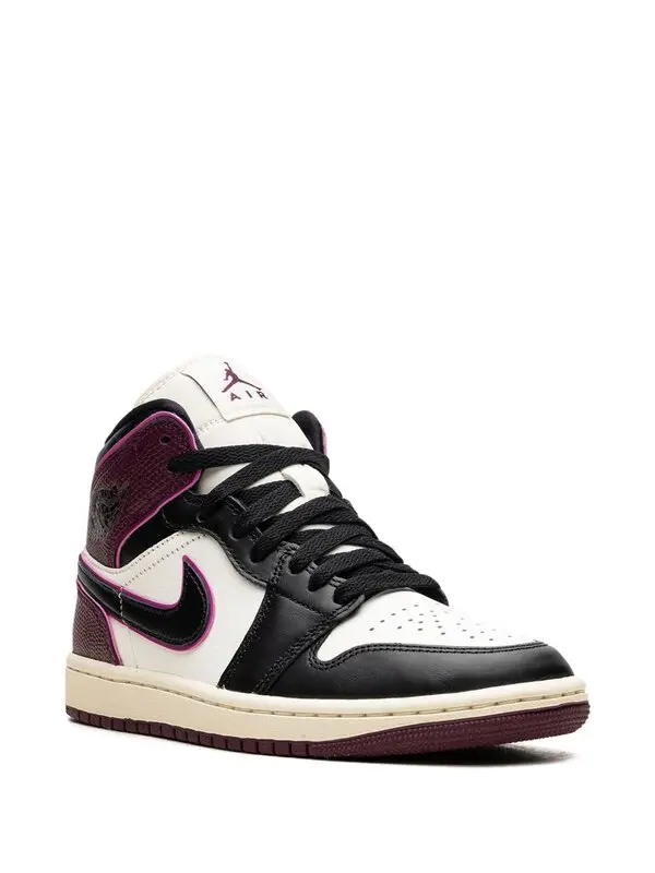 JORDAN Air 1 Mid Se Bordeaux Sneakers - Purple