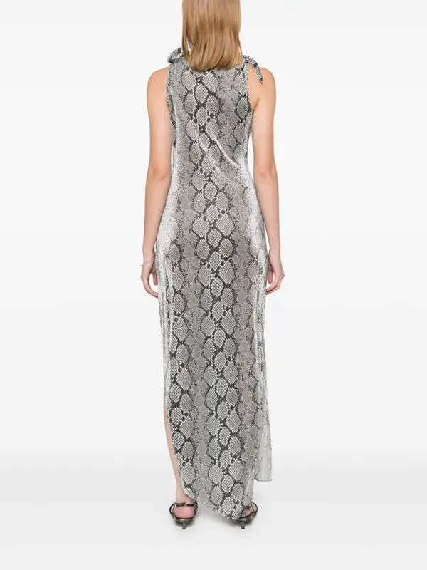 Coperni Snake-print Flower Gown
