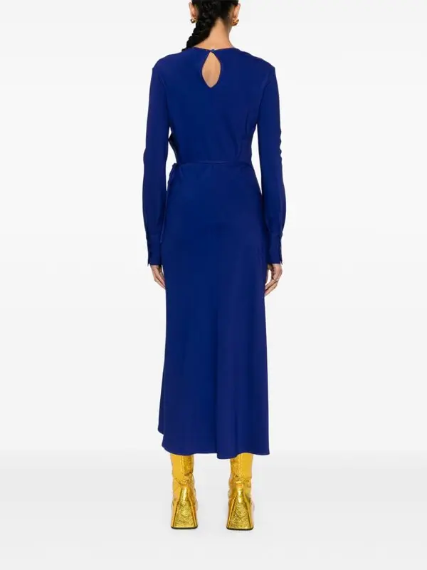FORTE_FORTE Long-sleeve Maxi Wrap Dress
