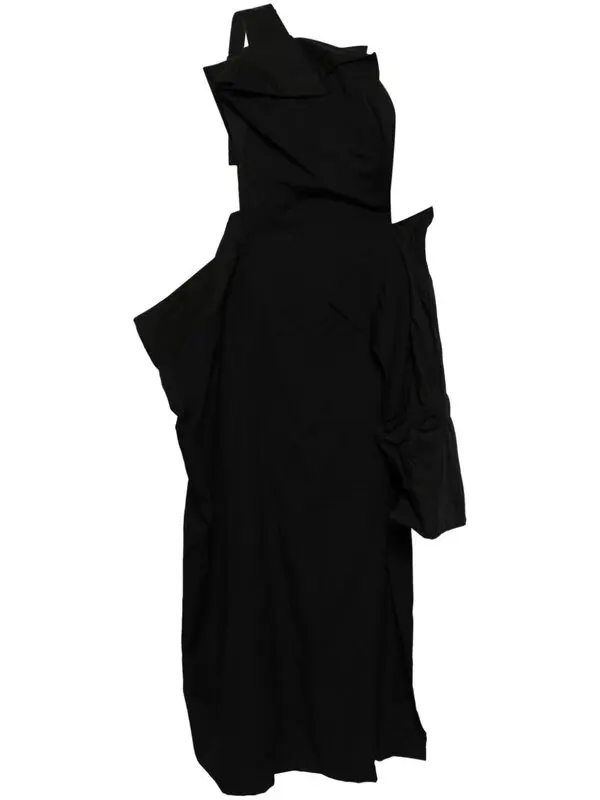 Yohji Yamamoto Box-detail Suspender Dress
