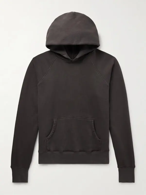 LES TIEN Cotton-jersey Raglan Hoodie