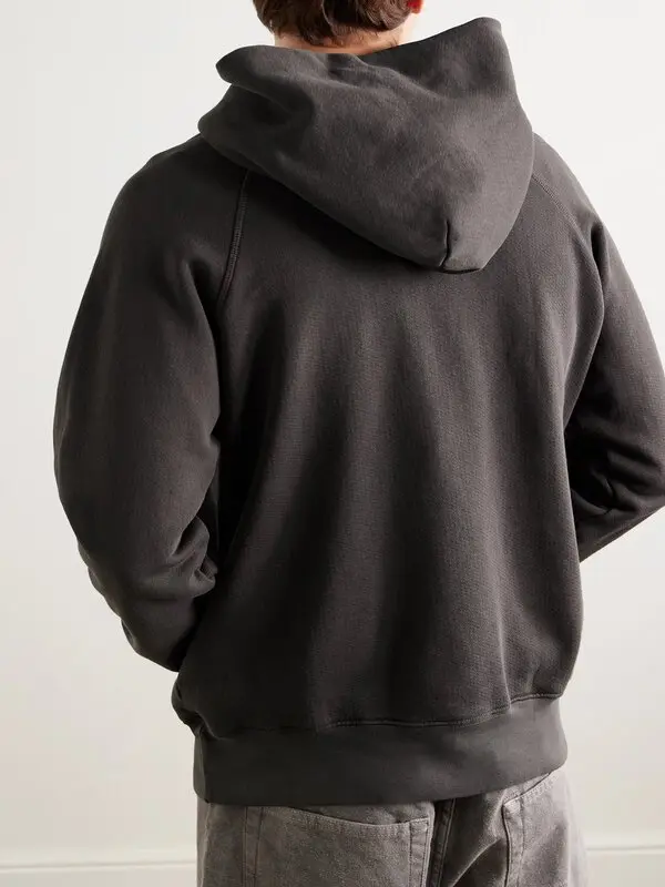 LES TIEN Cotton-jersey Raglan Hoodie