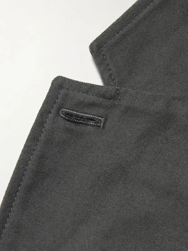 Mr P. Organic Cotton-blend Moleskin Suit Jacket