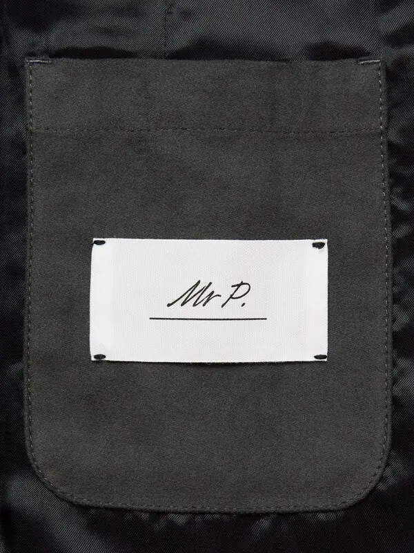 Mr P. Organic Cotton-blend Moleskin Suit Jacket