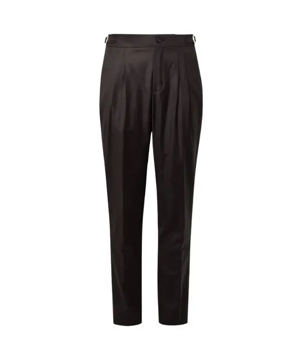 Mr P. Steve Tapered Pleated Wool-twill Suit Trousers