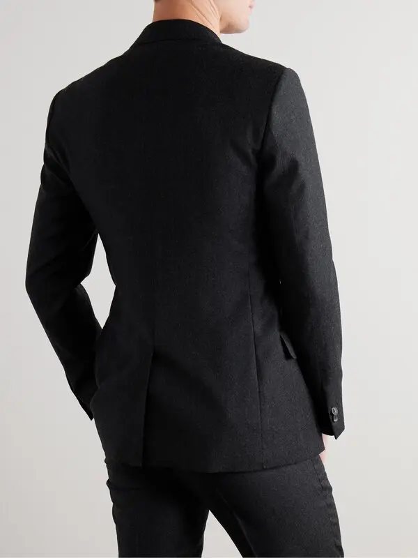 Mr P. Slim-fit Wool-flannel Suit Jacket