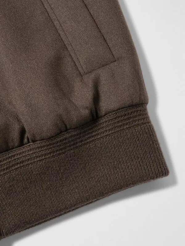 Mr P. Padded Cashmere-blend Bomber Jacket - Brown