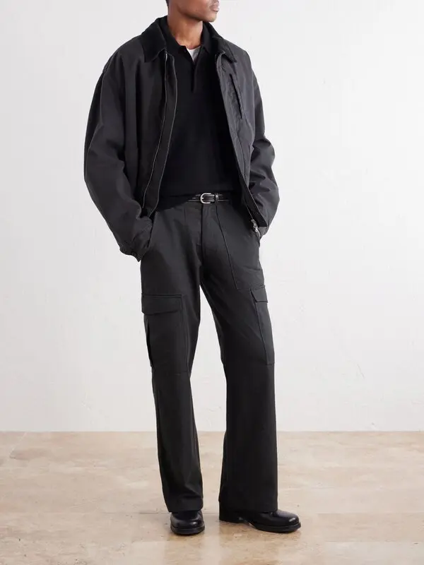 Mr P. Cliff Cashmere Polo Shirt - Black