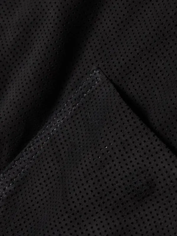Mr P. Perforated Suede Harrington Jacket
