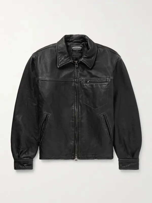 FRIZMWORKS Distressed Leather Jacket