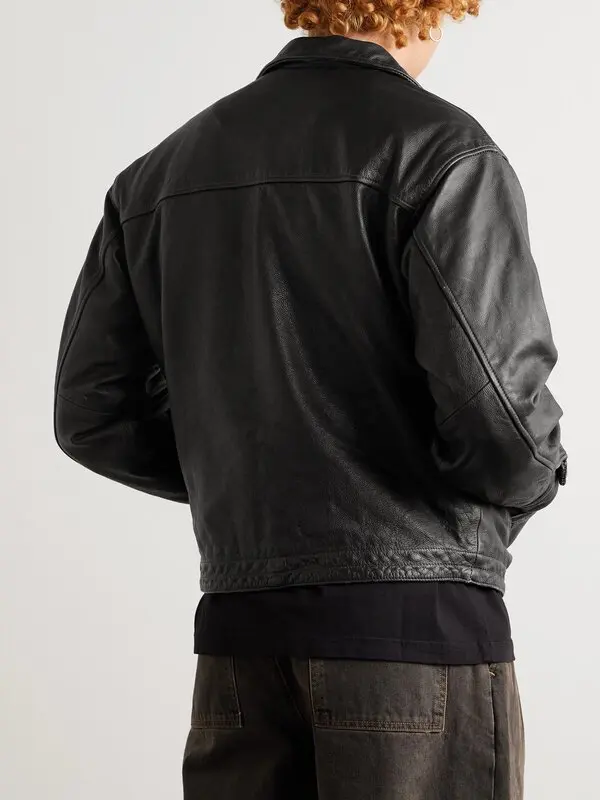 FRIZMWORKS Distressed Leather Jacket