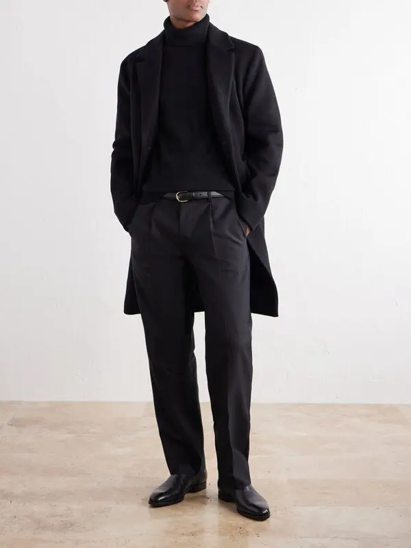 Mr P. Clyde Cashmere Rollneck Sweater - Black