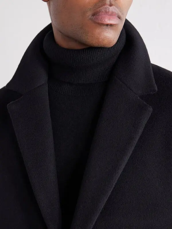 Mr P. Clyde Cashmere Rollneck Sweater - Black