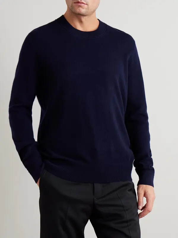 Mr P. Curtis Cashmere Sweater - Blue